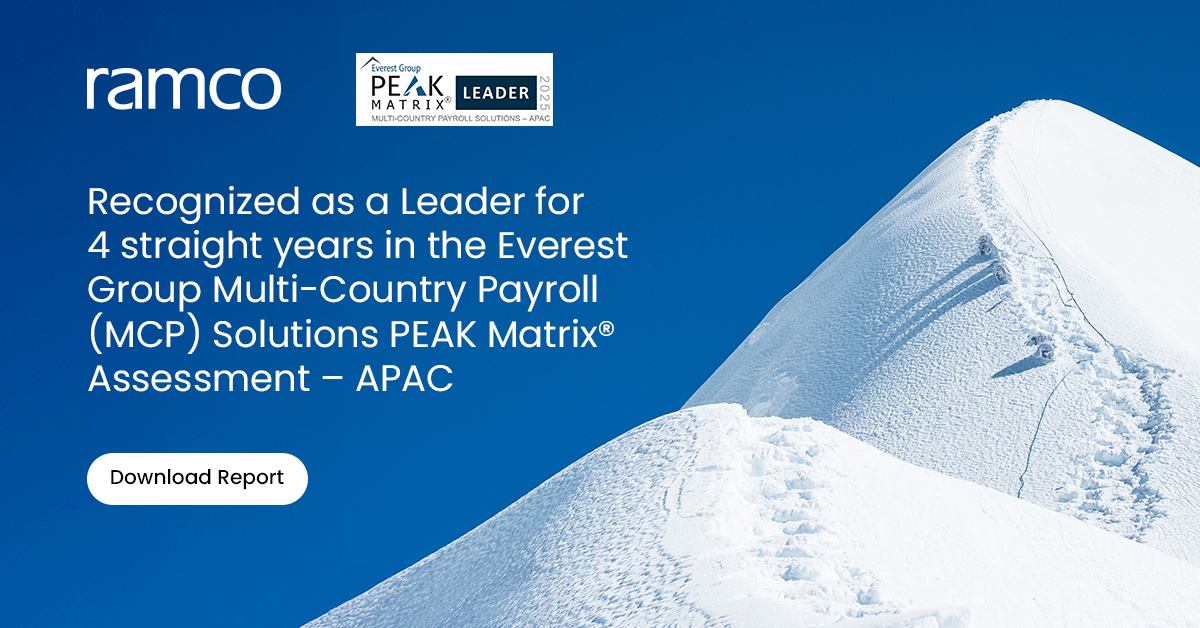 Ramco recognized in Everest’s Multi-Country Payroll Solutions PEAK ...
